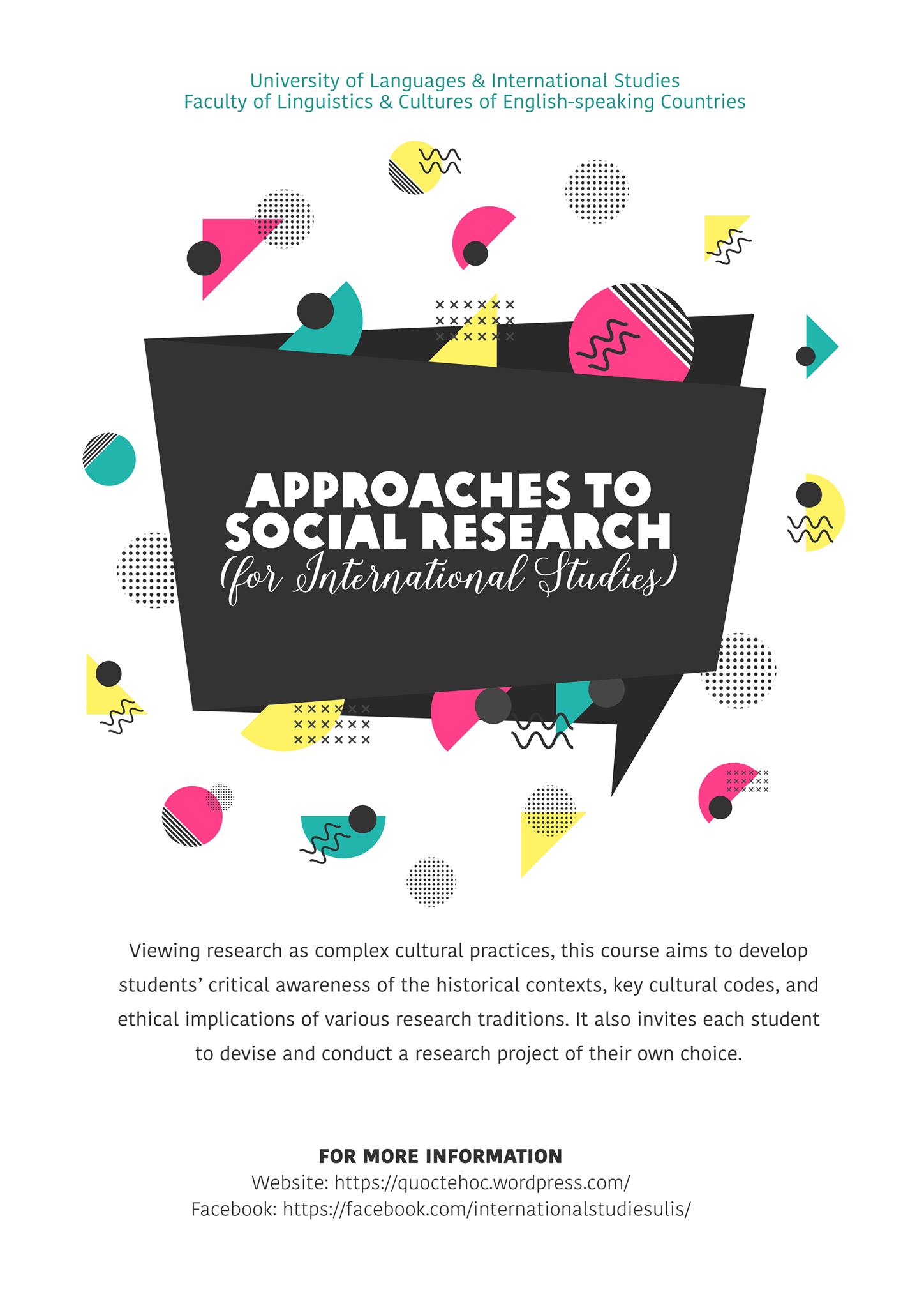 INTERNATIONAL STUDIES COURSES – Khoa Ngôn ngữ & Văn hóa các nước nói ...